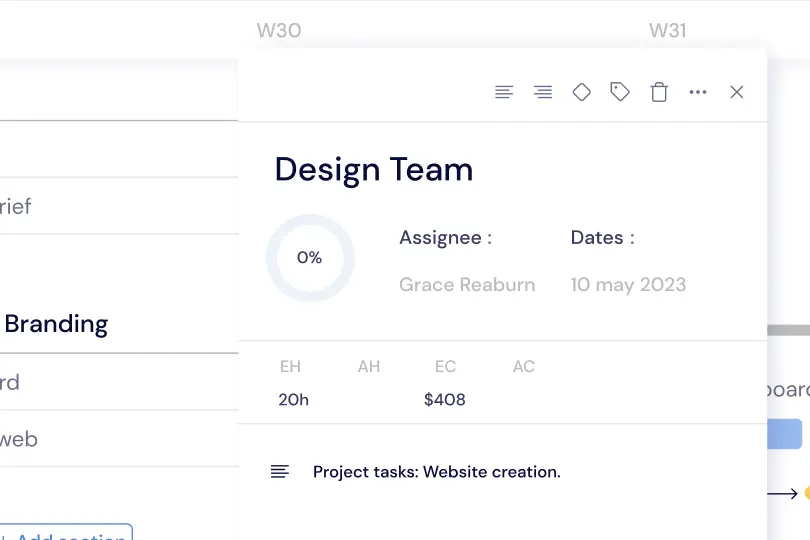 Instagantt Features - Task Management